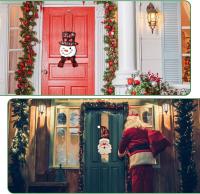 China Customized 2024 Christmas Decorations for Santa Wall decorations for sale