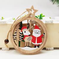China 2024 Hot sale of wooden Christmas hanging decorations to create a Christmas atmosphere for sale