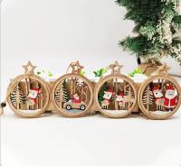 China 2024 Hot sale of wooden Christmas hanging decorations to create a Christmas atmosphere for sale