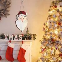 China Hot selling wooden Christmas wall decorations Country farmhouse decorations for sale