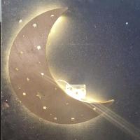 China Customized baby and child room wooden wall decoration lamp Bedside lamp for sale