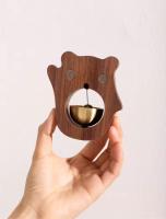 China Japanese bell decorative gifts Wooden refrigerator magnet door wind chimes wooden vintage doorbell for sale