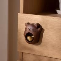 China Japanese bell decorative gifts Wooden refrigerator magnet door wind chimes wooden vintage doorbell for sale