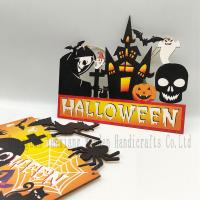 China Halloween Wooden Decoration Hanging Sign Ghost Festival Scene Decoration Christmas Party Ornaments Pendant for sale