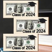 China Graduation Money Holder Wooden School Graduation Card Box Cash Holder Money Wallet for Graduation DIY Birthday Present for sale