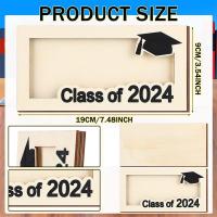 China Graduation Money Holder Wooden School Graduation Card Box Cash Holder Money Wallet for Graduation DIY Birthday Present for sale