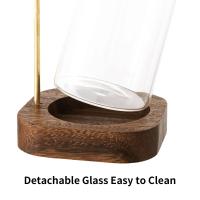 China Inverted Wood Incense Stick Holder with Wooden Base for Home Decor Yoga and Meditation Burner Pack for Aromas and Fragrances for sale