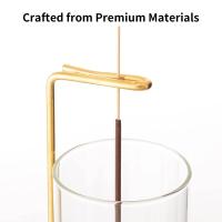China Inverted Wood Incense Stick Holder with Wooden Base for Home Decor Yoga and Meditation Burner Pack for Aromas and Fragrances for sale