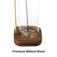 China Inverted Wood Incense Stick Holder with Wooden Base for Home Decor Yoga and Meditation Burner Pack for Aromas and Fragrances for sale