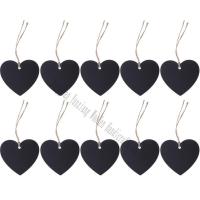 China Mini Heart Shaped Chalkboard Sign Hanging Double Sided Blackboard Message Board Hanging Signs for Weddings, Parties, Home for sale