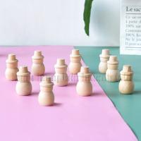 China Unfinished Wood Christmas Tree Snowman, DIY Natural Wooden Xmas Tree for Arts and Crafts Children Graffiti Drawing Tool for sale