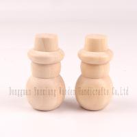 China Unfinished Wood Christmas Tree Snowman, DIY Natural Wooden Xmas Tree for Arts and Crafts Children Graffiti Drawing Tool for sale