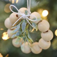 China Wooden Bead Christmas Tree Scandinavian Holiday Decor for sale
