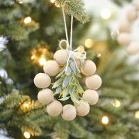 China Wooden Bead Christmas Tree Scandinavian Holiday Decor for sale
