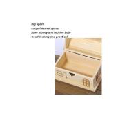 China Wooden House Shaped Piggy Bank. Cute Home Decor andSaving Container. Premium Wooden Design Ideal for Kids and Adults for sale