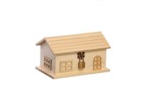 China Wooden House Shaped Piggy Bank. Cute Home Decor andSaving Container. Premium Wooden Design Ideal for Kids and Adults for sale
