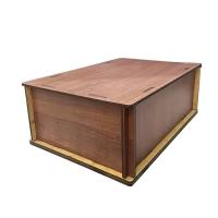 China Cute Square Wooden Piggy Bank - Adorable Savings Container Durable Wooden Design for Kids and  Adults for sale