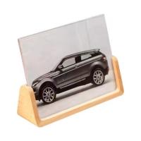 China Solid Wood U-Shaped Picture Frame for Ornament.Desktop Wooden Calendar Base. Meeting Nameplate Base Acrylic U-Shaped Frame Base for sale
