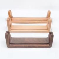 China Solid Wood U-Shaped Picture Frame for Ornament.Desktop Wooden Calendar Base. Meeting Nameplate Base Acrylic U-Shaped Frame Base for sale