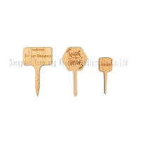 China Bamboo Plant Label Stakes Wooden Garden Plant Markers Nursery Garden Markers for Seed Potted Herbs Vegetable Flowers for sale