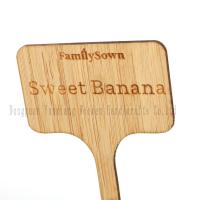 China Bamboo Plant Label Stakes Wooden Garden Plant Markers Nursery Garden Markers for Seed Potted Herbs Vegetable Flowers for sale