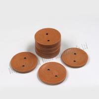 China Wooden Buttons, Round Blank Wood Buttons with 2 Holes for Crafts and Sewing Project, Natural Color for sale