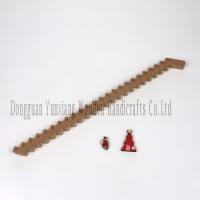 China Wood Stairs Climbing Santa Traveling Christmas Advent Calendar, Creative Santa Claus Traveling Countdown Calendar for sale