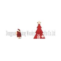 China Wood Stairs Climbing Santa Traveling Christmas Advent Calendar, Creative Santa Claus Traveling Countdown Calendar for sale
