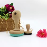 China Childrens Toy Silk Printing Cartoon Cookie Stamp Gift Custom Wooden Toy Stamp for sale