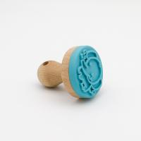 China BEECH Wooden Stamp 63mm Colorful Wooden Biscuit Cookie  Stamps for sale