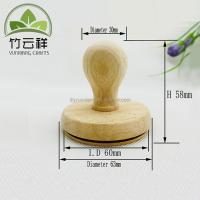 China 70mm Untreated Antique Wooden Stamps Handle Wooden Stamps for sale