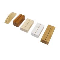 China Wooden Place Cards Base Wood Menu Stand Home Office Wedding Decor for sale