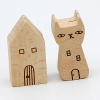 China Laser Engraving Wooden Business Card Base  Card Holder Animal Shape for sale