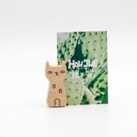 China Laser Engraving Wooden Business Card Base  Card Holder Animal Shape for sale