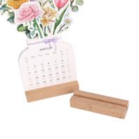 China Wood Base Wooden Menu Holder Table Card Holder Postcard Photo Picture Display Stand for Desk Home Party Office Decoration for sale