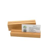 China Wood Base Wooden Menu Holder Table Card Holder Postcard Photo Picture Display Stand for Desk Home Party Office Decoration for sale