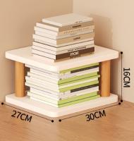 China Multilevel Wooden Desktop Bookshelf Desktop Storage Shelf Wooden Display Shelf, Counter Storage Shelf Top Bookcase - for sale