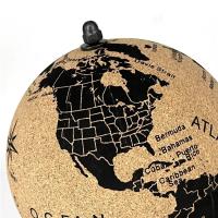 China Factory Supply Cork Tellurion Globe Customize Cork Decoration Ornament Creative Wooden Crafts for sale