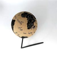 China Factory Supply Cork Tellurion Globe Customize Cork Decoration Ornament Creative Wooden Crafts for sale