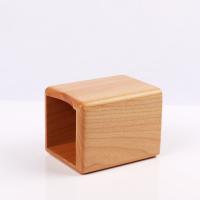 China Custom High Quality Simple Office Desktop Pencil Organizer Wooden Pen Holder for Students for sale