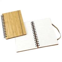 China Customized Laser Engraving Wooden Cover Notebook Spiral Diary Planner for sale