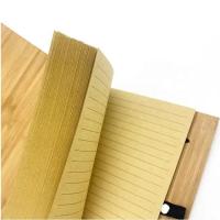China Customized Laser Engraving Wooden Cover Notebook Spiral Diary Planner for sale