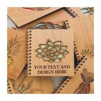 China Customized Laser Engraving Wooden Cover Notebook Spiral Diary Planner for sale