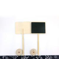 China Outdoor reusable wooden message board Wedding Party Birthday Party Display sign Label Freestanking mini wooden chalkboard for sale