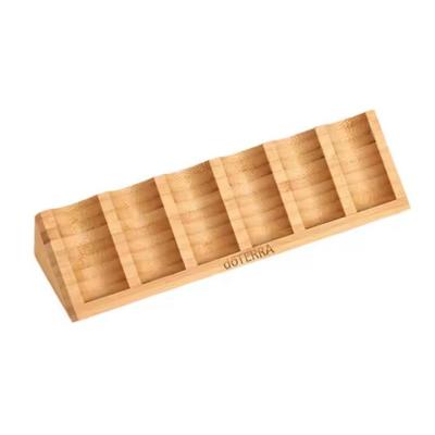 China amboo Wood Essential Oil Bottle Storage Holder wooden display stand for sale