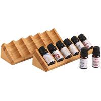 China amboo Wood Essential Oil Bottle Storage Holder wooden display stand for sale
