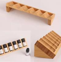 China amboo Wood Essential Oil Bottle Storage Holder wooden display stand for sale