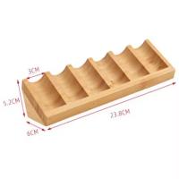 China amboo Wood Essential Oil Bottle Storage Holder wooden display stand for sale