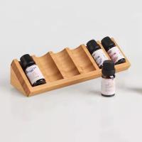 China amboo Wood Essential Oil Bottle Storage Holder wooden display stand for sale