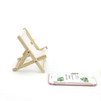 China Phone holder wooden beach chair cellphone stand for sale